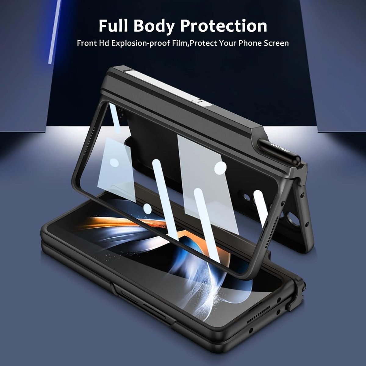 Wireless Magnetic Phantom Pen Holder Mobile Phone Case For Samsung Z F ...