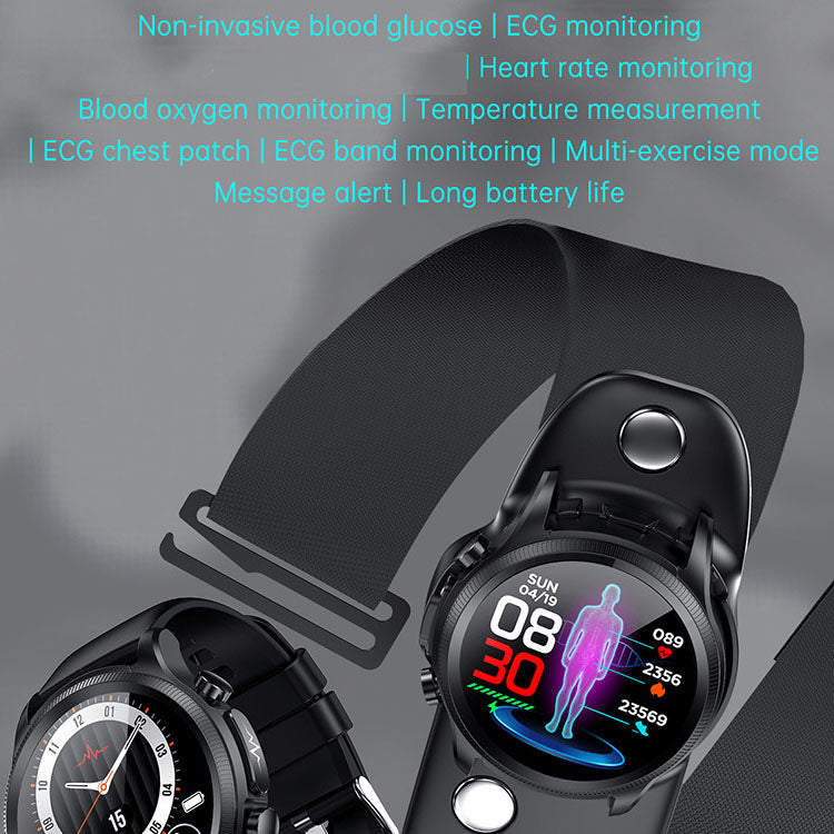E400 Smart Watch Body Temperature Heart Rate ECG Multi-sport Mode Heal ...