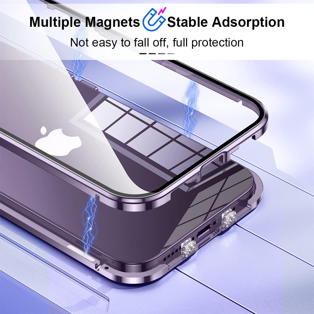 Magnetic Tempered Glass Double-Sided Phone Case For iPhone – Lovreko