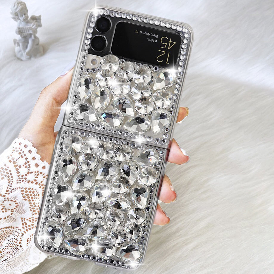 For Samsung ZFlip3/4/5 Rhinestone Mobile Phone Case – Lovreko
